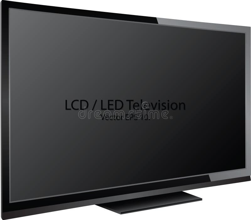 LCD / LED TV Vector Illustration Stock Vector - Illustration of film ...