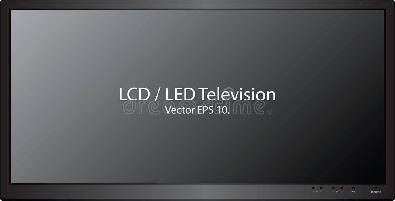 LCD / LED TV Vector Illustration Stock Vector - Illustration of ...