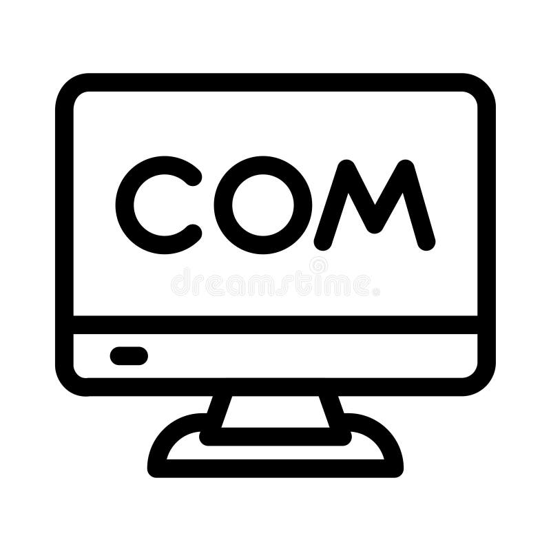 Lcd thin line vector icon stock illustration. Illustration of digital ...