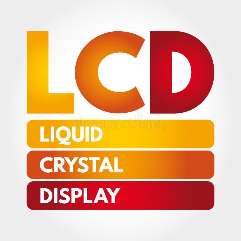 LCD - Liquid Crystal Display Acronym, Technology Concept Background ...