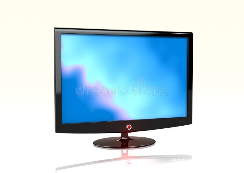 LCD monitor stock illustration. Illustration of monitors - 10340244