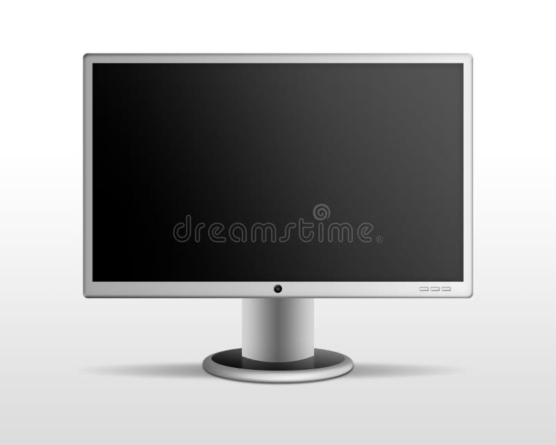 Lcd monitor stock illustration. Illustration of view - 10764631