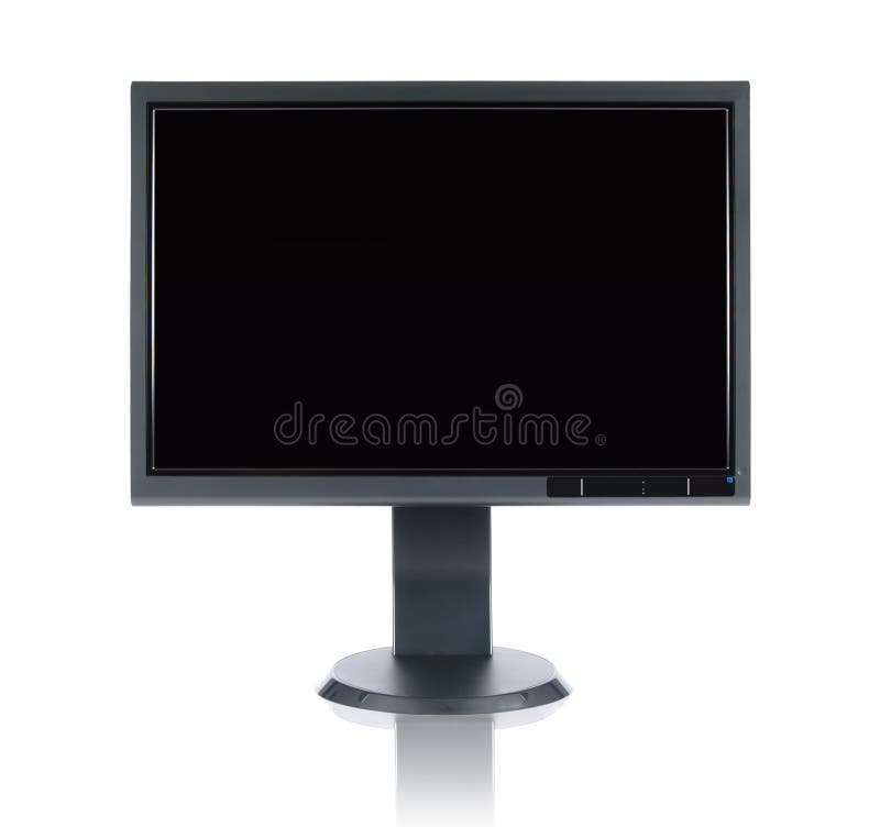 Computer Monitor, Black Screen Stock Image - Image of blank, electronic ...