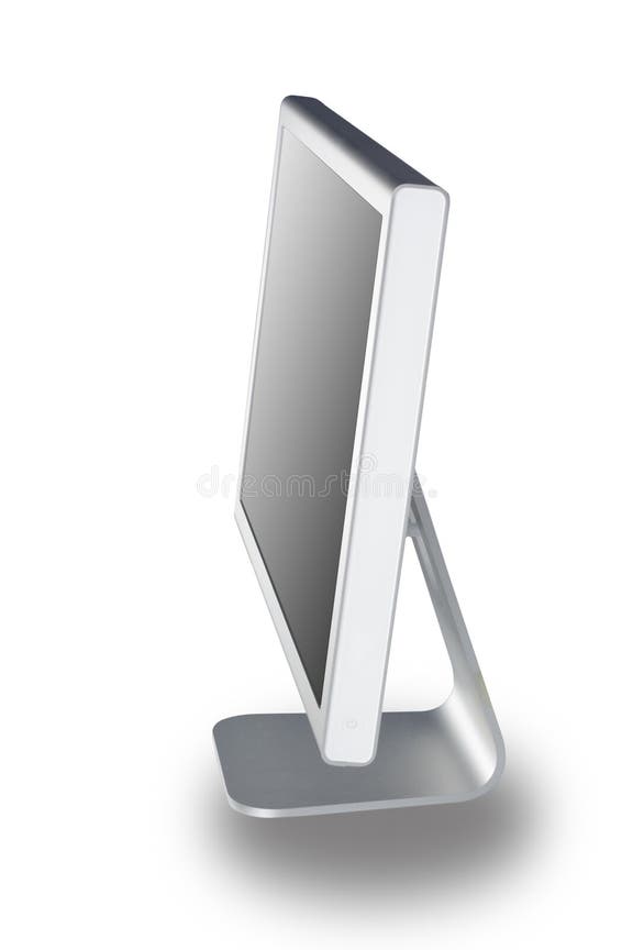 Lcd monitor flat screen stock image. Image of hardware - 6650977