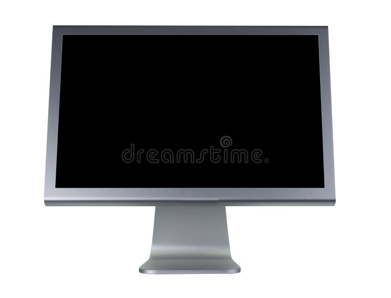 Lcd monitor flat screen stock image. Image of panel, thin - 7195427