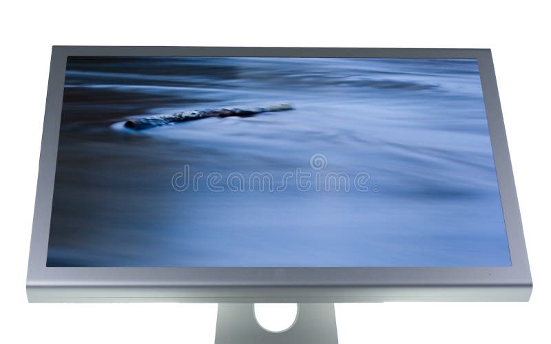 Lcd monitor flat screen stock image. Image of video, screen - 7454011