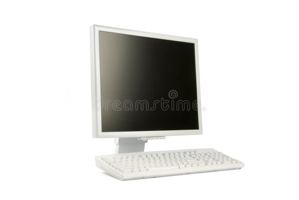 Lcd monitor and keyboard stock photo. Image of liquid - 2200996