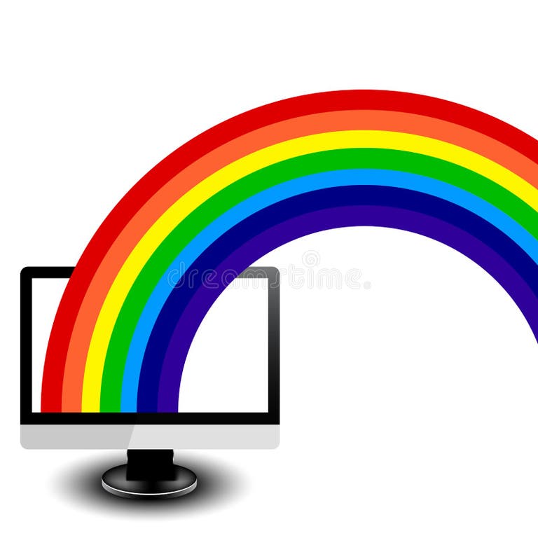 Rainbow Monitor Stock Illustrations – 6,791 Rainbow Monitor Stock ...