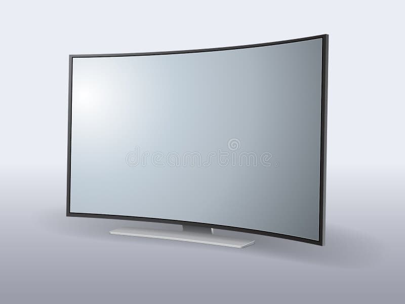 Lcd monitor stock vector. Illustration of perspective - 66298522