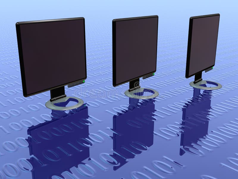 Computer Networking Concept Stock Illustration - Illustration of ...