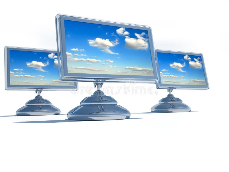 Monitors stock illustration. Illustration of monitor, monitors - 407354