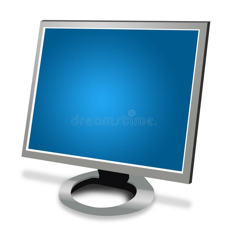 LCD Screen stock illustration. Illustration of monitor - 2483849