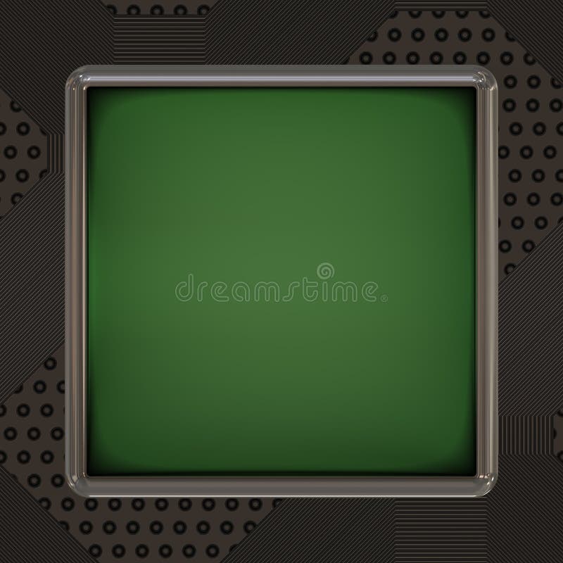 LCD Screen on Circuit Generated Texture Stock Illustration ...