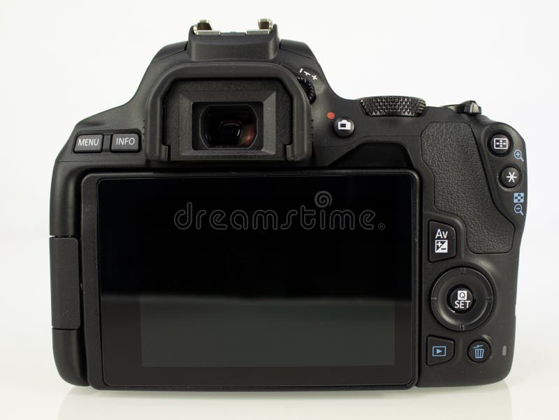 LCD Screen on a DSLR Camera Stock Photo - Image of camera, screen ...