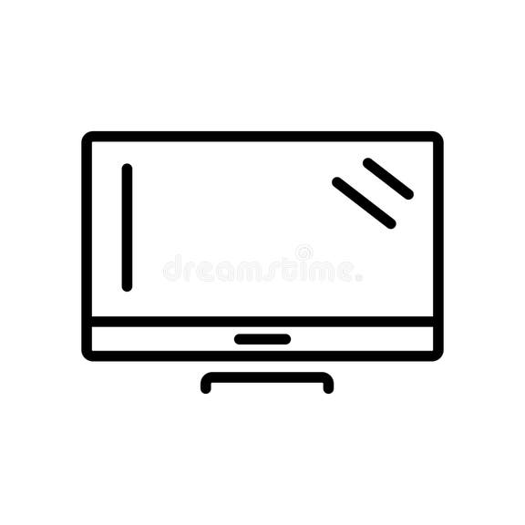 LCD Screen Icon Vector Isolated on White Background, LCD Screen Stock ...