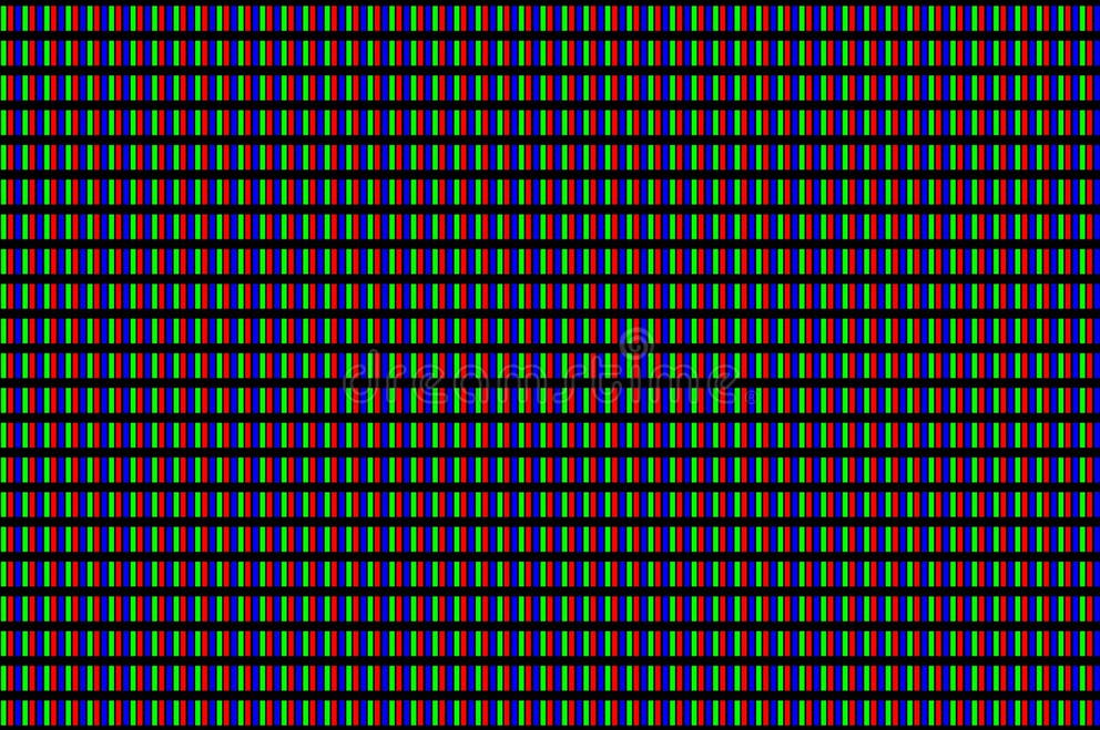 LCD Screen Pixels Triads Closeup Stock Illustration - Illustration of ...