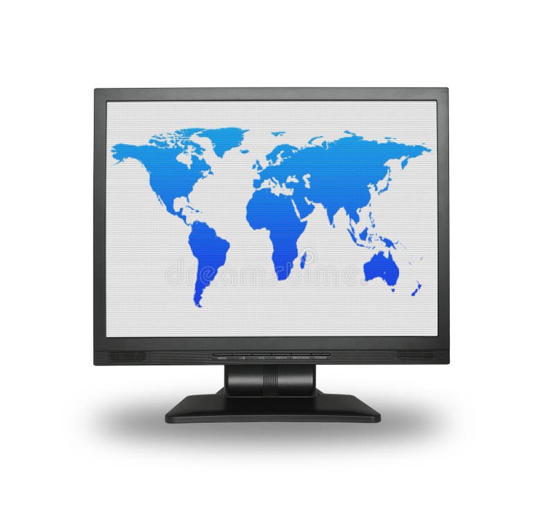 9,483 World Map Computer Screen Stock Photos - Free & Royalty-Free ...