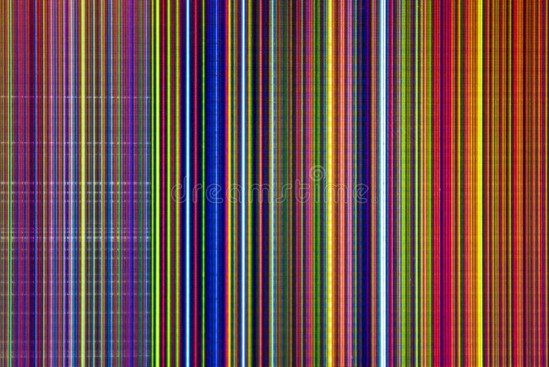 Colorful Stripes on a Broken LCD TV Screen Stock Photo - Image of noise ...