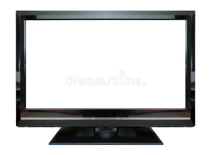 Television Monitor Texture Sky Isolated on White Background. Stock ...