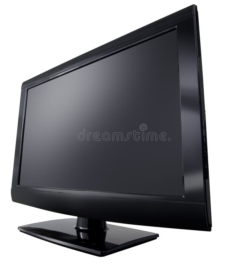 Plasma LCD TV stock image. Image of display, widescreen - 15388907