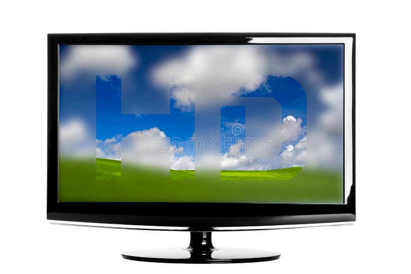 Lcd TV stock photo. Image of design, landscape, electronics - 17196612