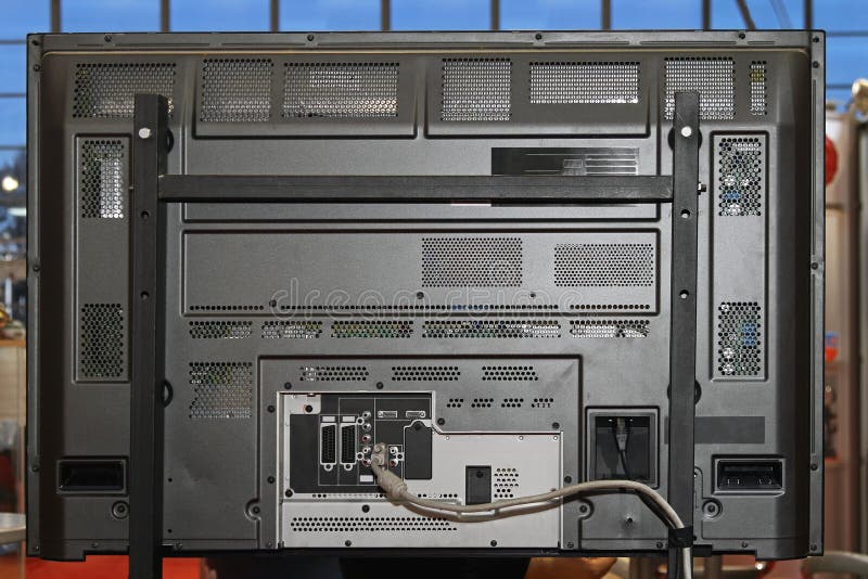 LCD TV back stock photo. Image of bracket, technology - 34112594