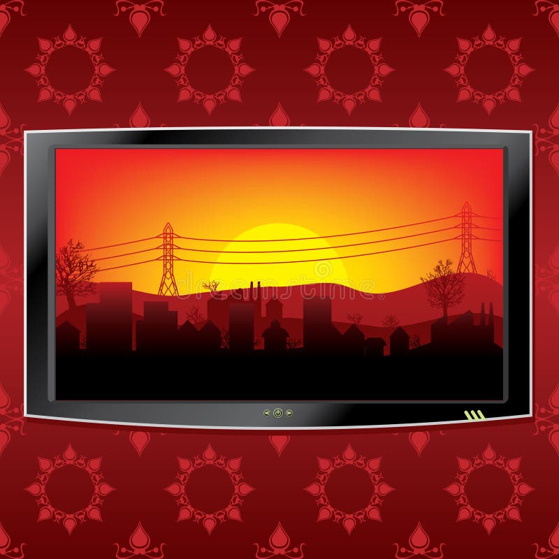 Lcd tv background stock vector. Illustration of liquid - 13007736