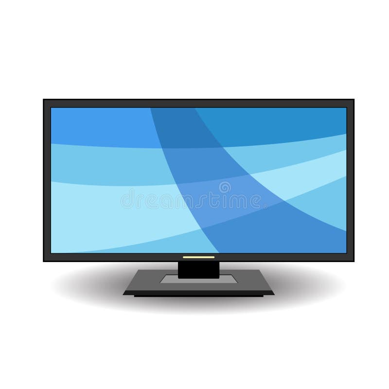 Computer LCD monitor stock vector. Illustration of modern - 2462614