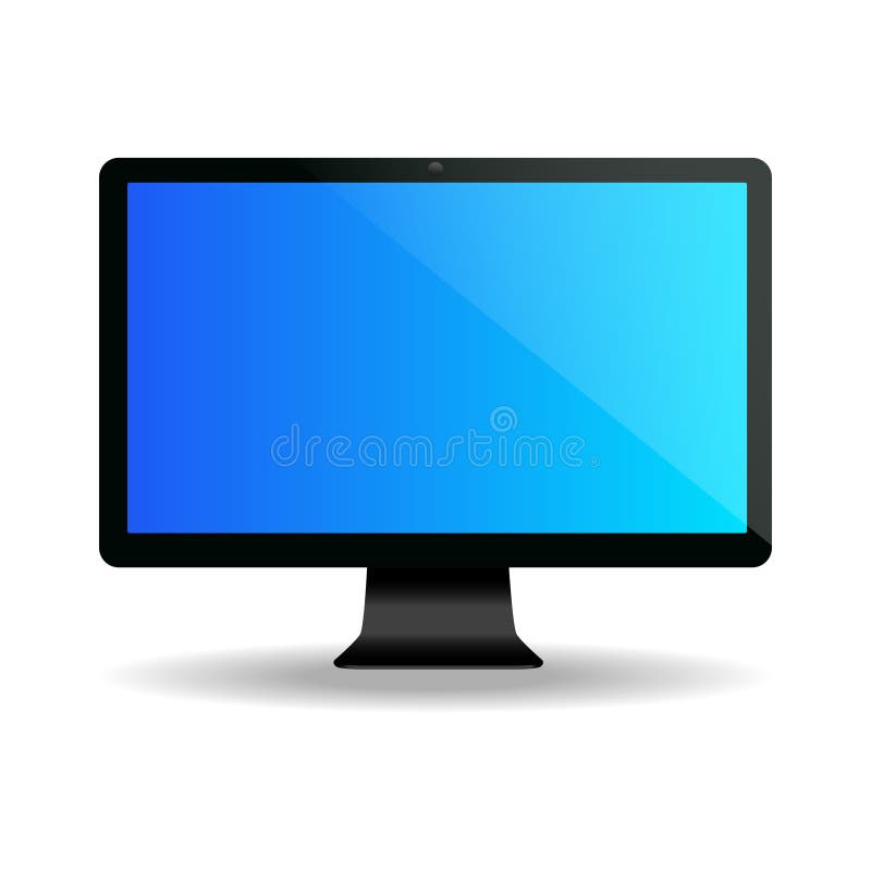 Lcd Monitor stock illustration. Illustration of computer - 5527872