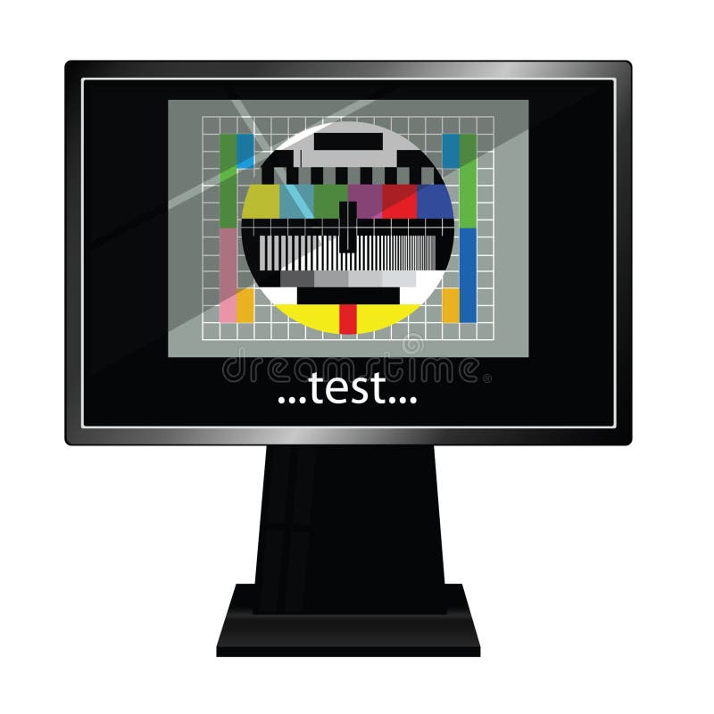 Lcd Tv Test Vector Illustration Stock Illustrations – 71 Lcd Tv Test ...