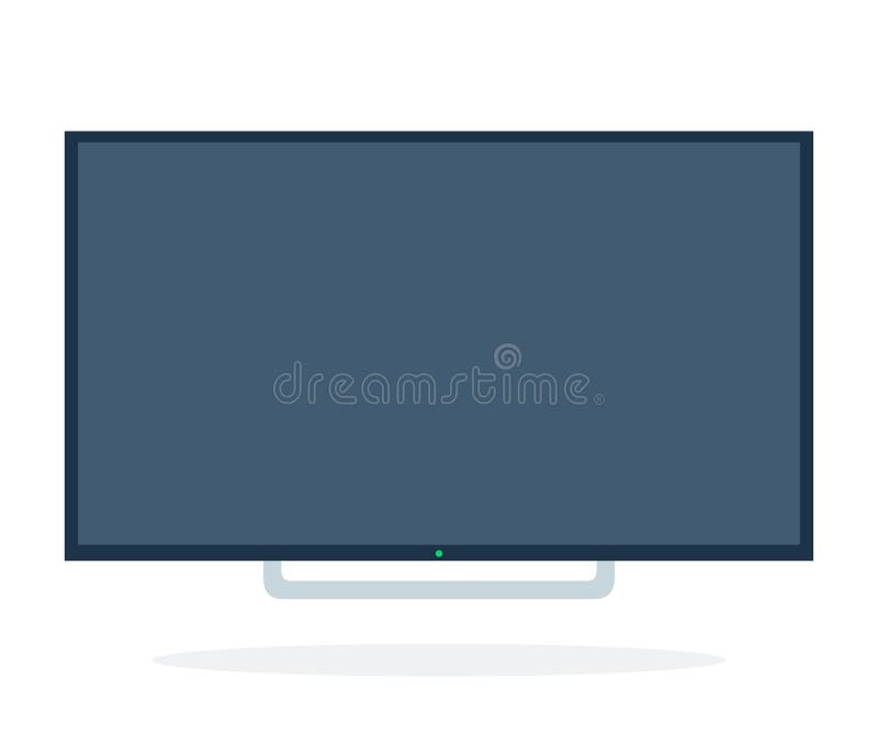LCD TV Vector Flat Isolated Stock Illustration - Illustration of symbol ...