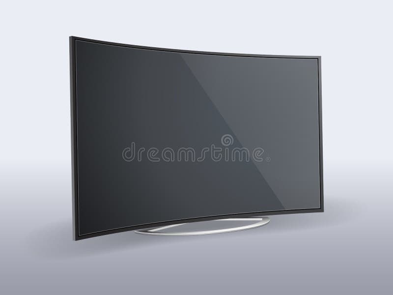 Lcd tv stock vector. Illustration of technology, desktop - 66378373