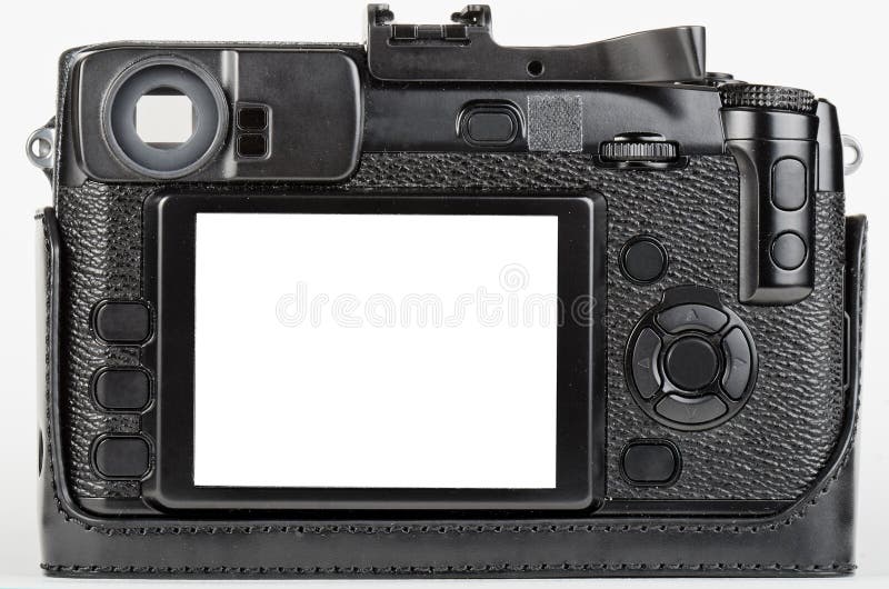 LCD View of Well Used, Retro Style Digital Camera Stock Image - Image ...