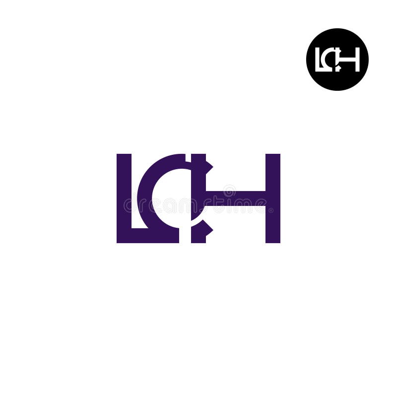 LCH Logo Letter Monogram Design Stock Illustration - Illustration of ...