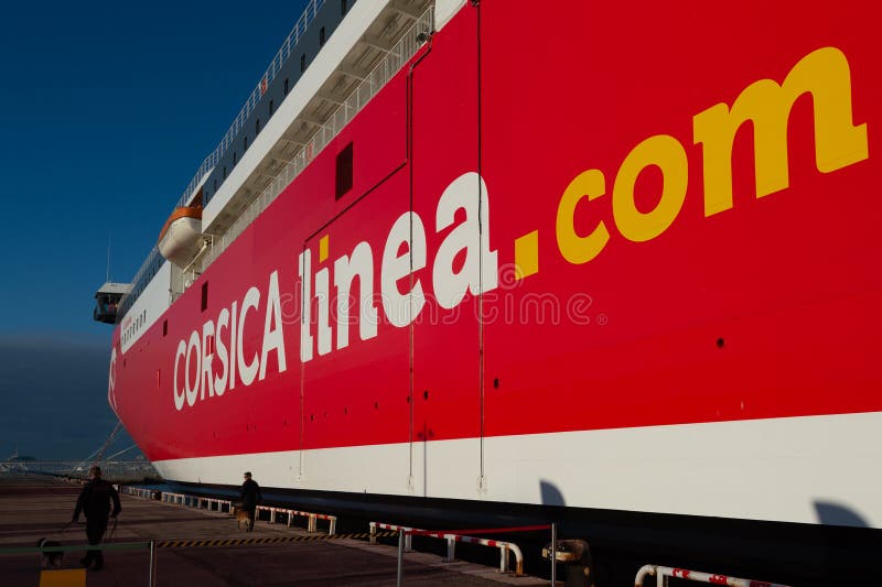 The Corsica Linea ferry editorial stock photo. Image of galeotta ...