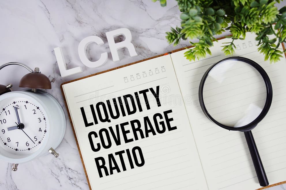 LCR- Liquidity Coverage Ratio Acronym on Notepad, Business Concept ...