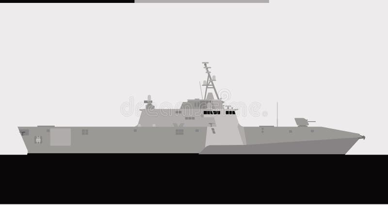 LCS-2. Independence Class Littoral Combat Ship Stock Vector ...