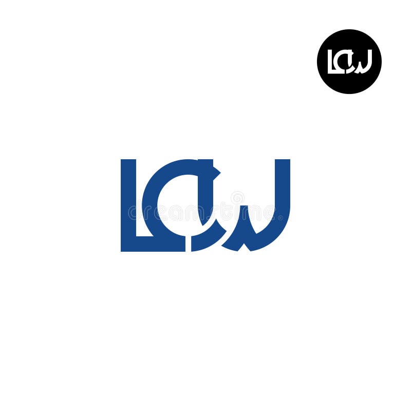 LCW Logo Letter Monogram Design Stock Vector - Illustration of logos ...