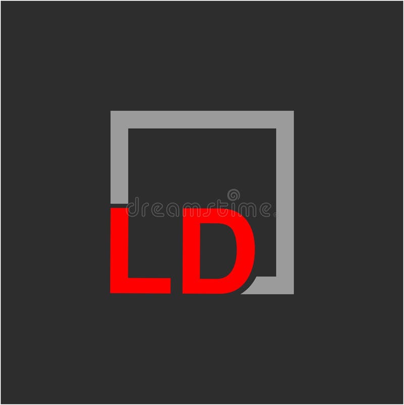 LD Company Name Initial Letters Icon. LD Square Monogram Stock Vector ...