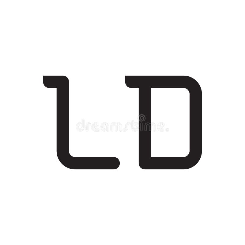 Ld Initial Letter Vector Logo Icon Stock Vector - Illustration of icon ...