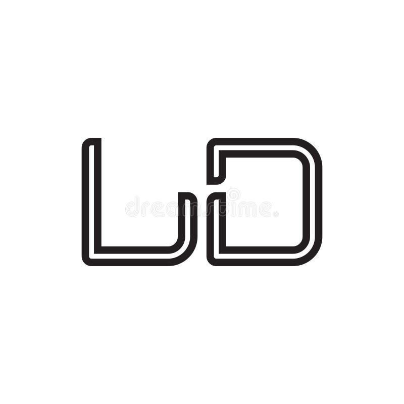 Ld Initial Letter Vector Logo Icon Stock Vector - Illustration of ...