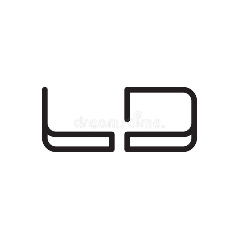 Ld Initial Letter Vector Logo Icon Stock Vector - Illustration of clean ...