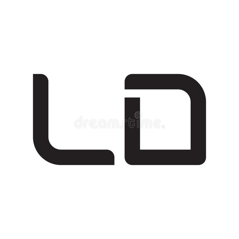 Ld Initial Letter Vector Logo Icon Stock Vector - Illustration of ...