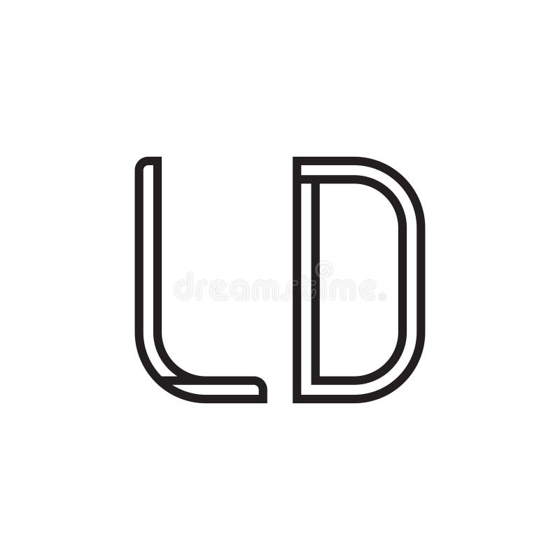 Ld Initial Letter Vector Logo Icon Stock Vector - Illustration of mark ...