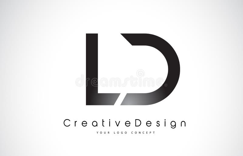 LD L D Letter Logo Design. Creative Icon Modern Letters Vector L Stock ...