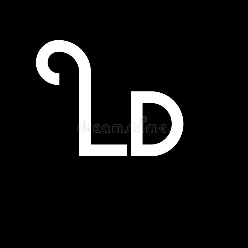 LD Letter Logo Design. Initial Letters LD Logo Icon. Abstract Letter LD ...