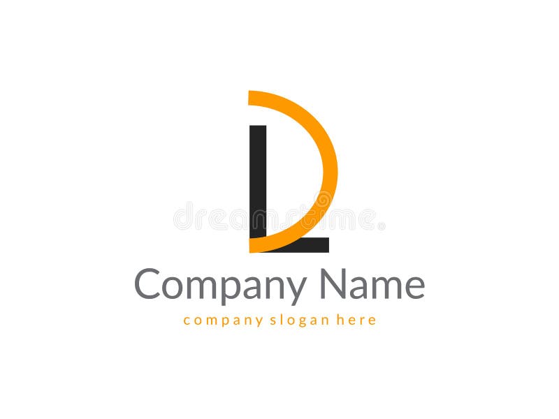 LD logo acronym stock vector. Illustration of white - 128488236