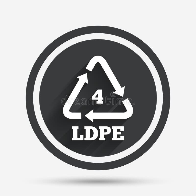 Ld-pe 4 Sign Icon. Low-density Polyethylene. Stock Vector ...