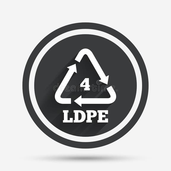 Ld-pe 4 Sign Icon. Low-density Polyethylene. Stock Vector ...
