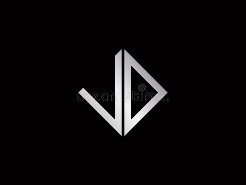 LD Square Shape Silver Color Logo Stock Vector - Illustration of color ...